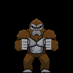 King Kong Jumping And Thumping Animation GIF | GIFDB.com