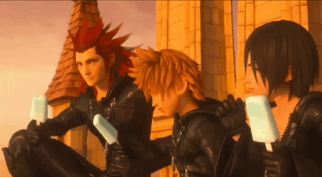 Kingdom Hearts Eating Ice Cream GIF | GIFDB.com