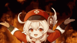Klee Burning Flames GIF | GIFDB.com