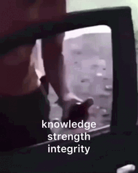 Knowledge Strength And Integrity Combined Together Is Power GIF | GIFDB.com