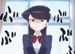Komi Nervous Shaking GIF | GIFDB.com