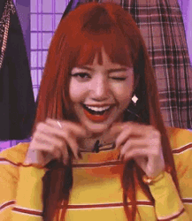 Kpop Member Blackpink Lisa Finger Heart Wink GIF | GIFDB.com
