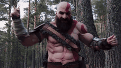 Kratos Funny Forest Dance GIF | GIFDB.com