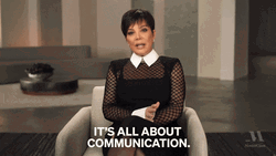 Kris Jenner Talks About Communication GIF | GIFDB.com