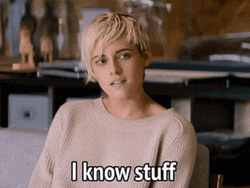 Kristen Stewart I Know Stuff GIF | GIFDB.com