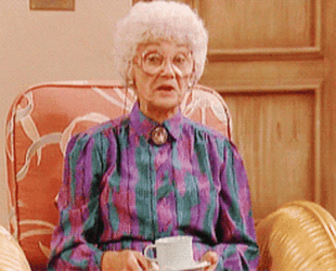 Sophia Petrillo Old Lady Having Tea GIF | GIFDB.com