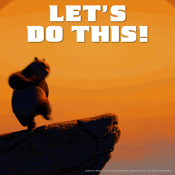 Kung Fu Panda Po Practicing On Cliff GIF | GIFDB.com