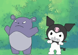 Kuromi Biting Baku GIF | GIFDB.com