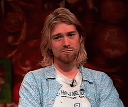 Kurt Cobain Frowning Smiling GIF | GIFDB.com