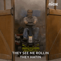 Kurt Ela Golf Car They See Me Rollin GIF | GIFDB.com