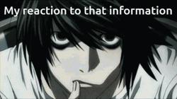 L Death Note My Reaction To That Information GIF | GIFDB.com