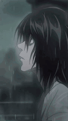 L Death Note Raining GIF | GIFDB.com