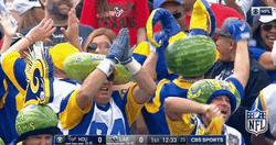 La Rams Watermelon Head GIF | GIFDB.com