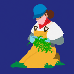 Lady Farming Animation GIF | GIFDB.com