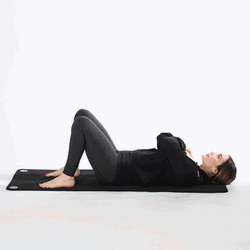 Woman Doing Leg Raise Crunches Exercise GIF | GIFDB.com