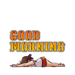 Lady On Good Morning Work Exercise GIF | GIFDB.com