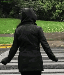 Lady Running Away Tiptoeing GIF | GIFDB.com