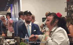 Lady Sings Sweet Caroline GIF | GIFDB.com