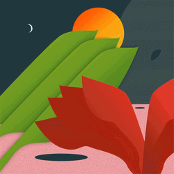 Landscape Art Illustration GIF | GIFDB.com