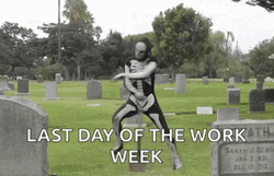 Last Day Of Work Dance Moves Cemetery Skeleton GIF | GIFDB.com