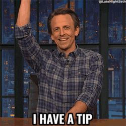 Late Night Seth Meyer Just The Tip GIF | GIFDB.com