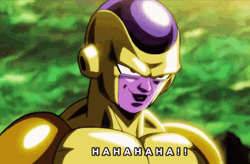 Laughing Golden Frieza GIF | GIFDB.com