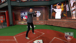 Lefty Guy Swings Bat GIF | GIFDB.com