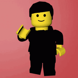 Lego Man Waving GIF | GIFDB.com