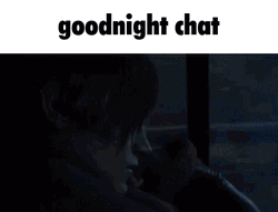 Leon Kennedy Lonely Goodnight Chat GIF | GIFDB.com