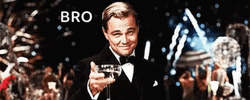 Leonardo D Caprio Happy Birthday Bro Cheers GIF | GIFDB.com