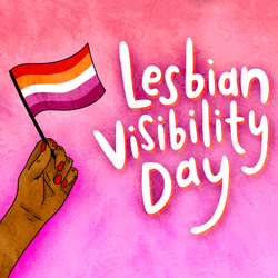 Lesbian Visibility Day Flag GIF | GIFDB.com
