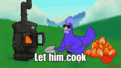 Let Him Cook Rooster Chicken GIF | GIFDB.com
