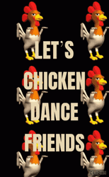 Let's Chicken Dance Friends Meme GIF | GIFDB.com