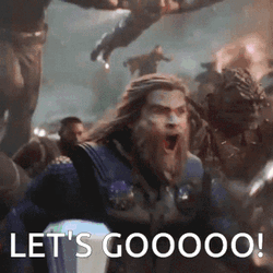 Lets Goooo Thor Screaming Avengers GIF | GIFDB.com