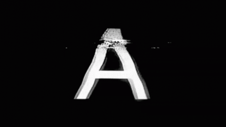 Letter A Glitching Animation GIF | GIFDB.com
