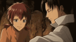 Levi Ackerman Headpat Isabel GIF | GIFDB.com