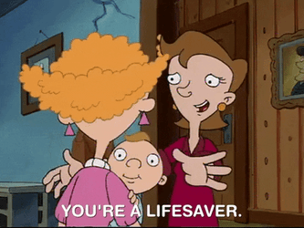 Life Saver Hey Arnold Suzie And Nancy GIF | GIFDB.com