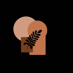 Light Brown Modern Boho Art GIF | GIFDB.com