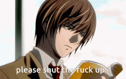 Light Yagami Please Shut Up GIF | GIFDB.com