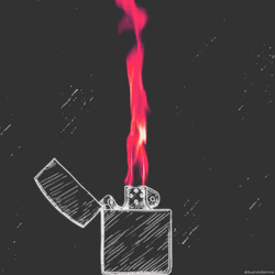 Lighter Illustration Red Fire GIF | GIFDB.com