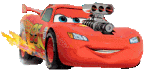 Lightning Mcqueen Hot Rod Sticker GIF | GIFDB.com