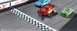 Lightning Mcqueen Race Finish Line Cars GIF | GIFDB.com