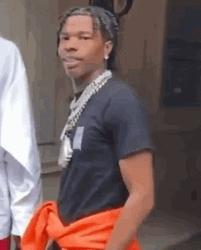 Lil Baby Smiling Timid Waving GIF | GIFDB.com