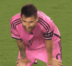 Lionel Messi Head Down Refusing To Give Up GIF | GIFDB.com