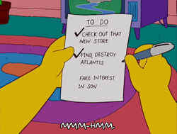 Lisa Simpson Checking To Do Long List GIF | GIFDB.com