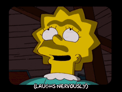 Lisa Simpson Nervous Laugh GIF | GIFDB.com