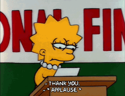 Lisa Simpson Speech Thanks For Listening GIF | GIFDB.com