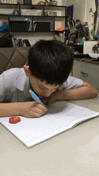 Little Boy Studying Thumbs Up Kid GIF | GIFDB.com