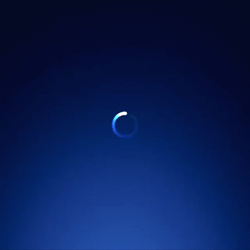 Loading Circle On Fading Blue Screen GIF | GIFDB.com