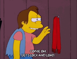 Lock And Load The Simpsons Nelson Muntz GIF | GIFDB.com